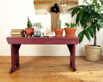 Primitive bench | Etsy