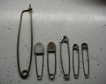 Vintage safety pins | Etsy
