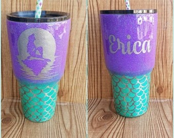Little mermaid cup | Etsy