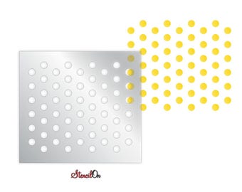 Polka dot stencil | Etsy