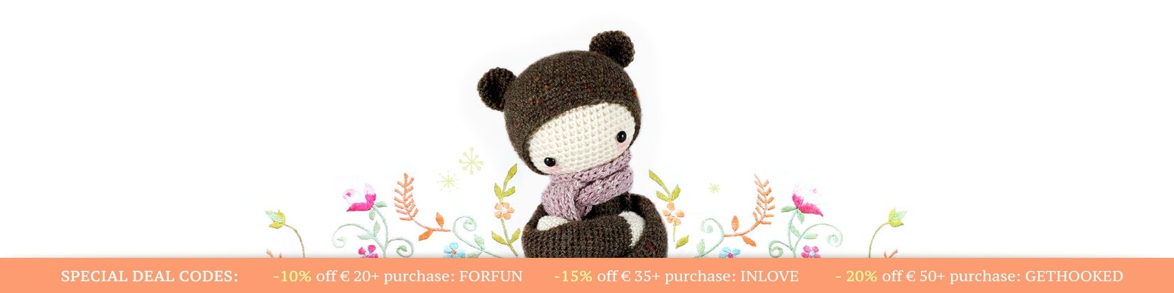 Crochet patterns for handmade dolls by lalylala on Etsy