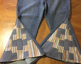 Patchwork jeans | Etsy