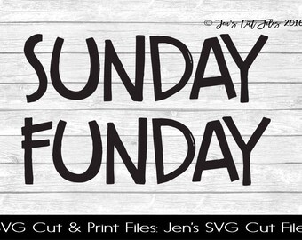 Sunday funday svg | Etsy