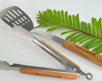 Personalized Grill tool set Engraved BBQ Tools Husband