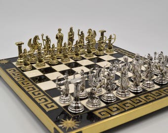 Greek chess set | Etsy