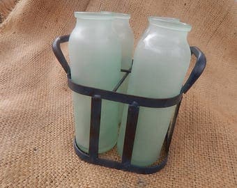 Milk bottle carrier | Etsy