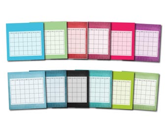 Colorful calendar | Etsy