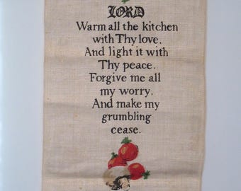 Kitchen prayer poem | Etsy