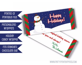 Snowman Candy Bar Wrappers Printable Snowmen Candy Wrappers