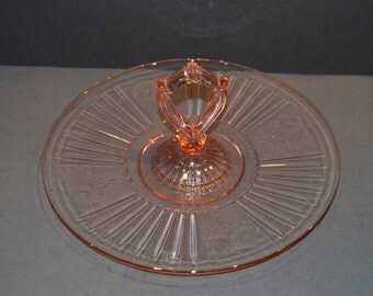 Pink glass tray | Etsy