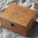 Custom quote wooden box Memory box Engraved quote box