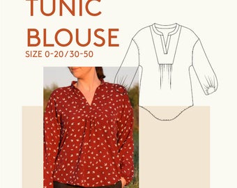 Tunic sewing pattern | Etsy