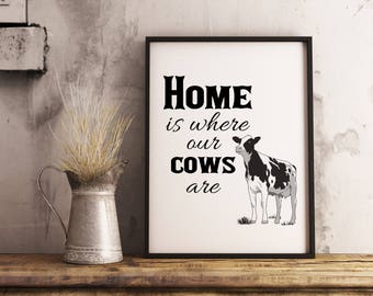 Cow home decor | Etsy