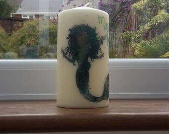 Mermaid candle | Etsy