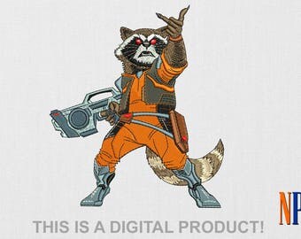 Raccoon embroidery | Etsy