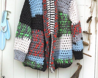 Chunky knit cardigan | Etsy