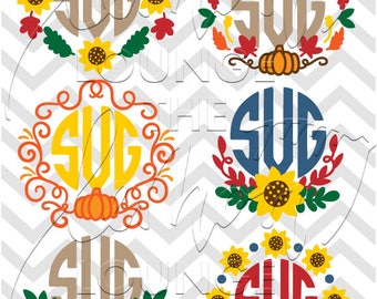 Leaf monogram | Etsy