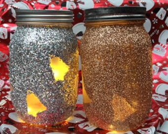 Christmas jars | Etsy