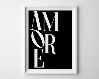 Amore print | Etsy