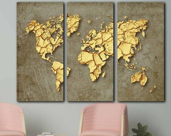 Abstract world map | Etsy