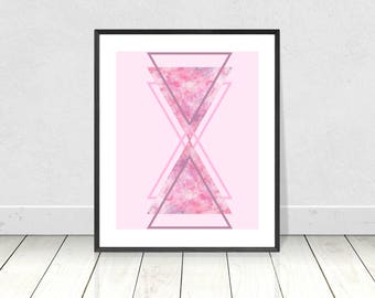 Pink Pink Triangle Pink Triangles Pink Shapes Abstract