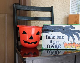 Halloween candy sign | Etsy
