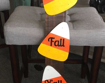 Candy corn sign | Etsy
