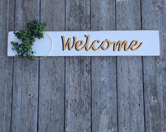 Rustic welcome sign | Etsy