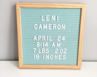 Baby birth board | Etsy