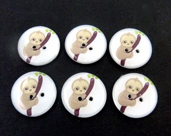 Items similar to 4 Skunk Buttons. 3/4" or 20 mm. on Etsy