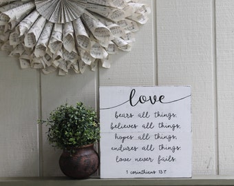 Love never fails | Etsy