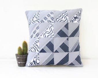Blue gray pillow | Etsy