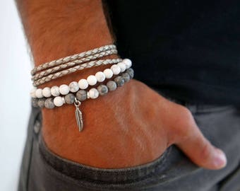 Men beaded bracelet | Etsy