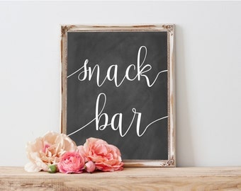 Snack bar sign | Etsy
