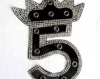 Crown with number 5 | Etsy