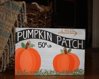 Pumpkin patch sign | Etsy