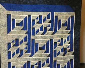 Labyrinth walk quilt | Etsy