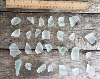 dime size round sea beach glass 20 pcs mixed color lots bulk