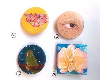 Hand painted pin | Etsy