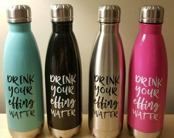 Funny water bottle | Etsy