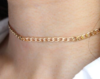 Cuban link choker | Etsy