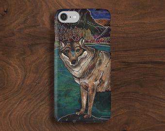 Wolf iphone case | Etsy
