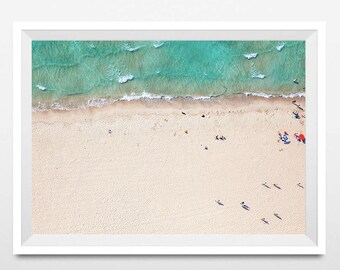 Aerial beach print | Etsy
