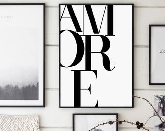 Amore print | Etsy