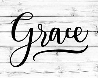 Grace svg | Etsy