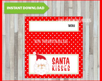 Santa kisses | Etsy