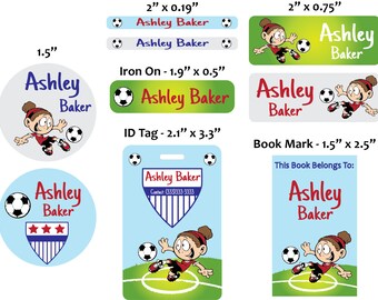 Soccer bookmark | Etsy