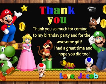 Mario thank you | Etsy