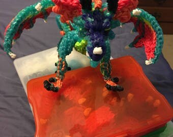 Rubber band dragon | Etsy