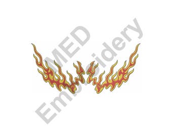 Flame embroidery | Etsy